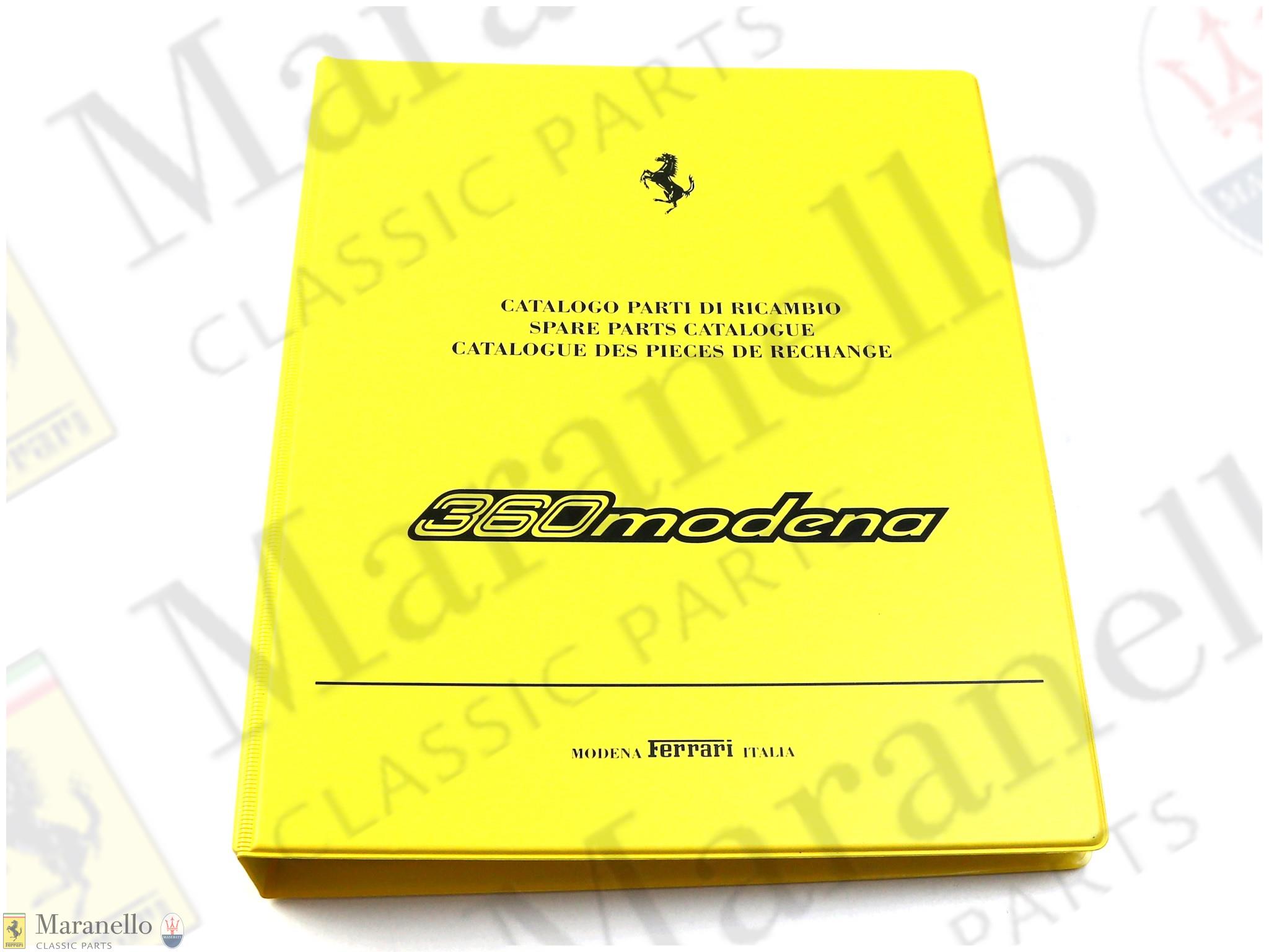 Ferrari part 95990388/A - 360 Modena Spare Parts Catalogue (Reprint ...